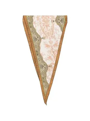 PIERRE-LOUIS MASCIA Scarf 100% Silk "aloeuw - Beige