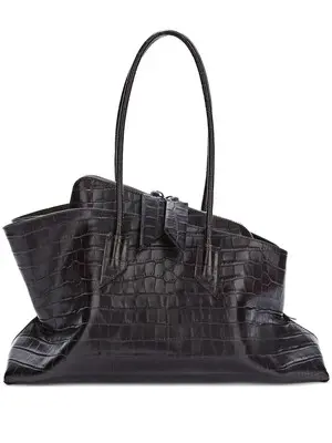 Attico Handbag Medium Top Handle Bag "la Passeggiata - Brown