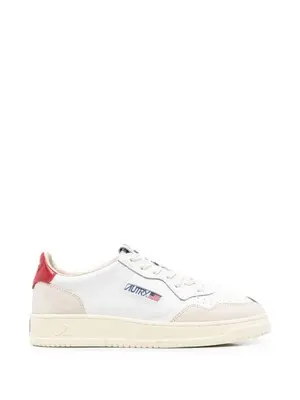 AUTRY Medalist" Low Top Leather And Suede Sneakers - White