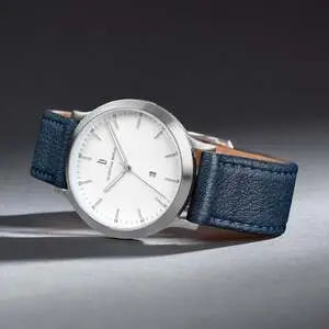 Lilienthal Berlin Huxley Silver Leather Dark Blue