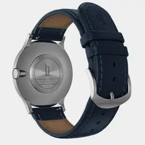 Lilienthal Berlin Huxley Silver Leather Dark Blue
