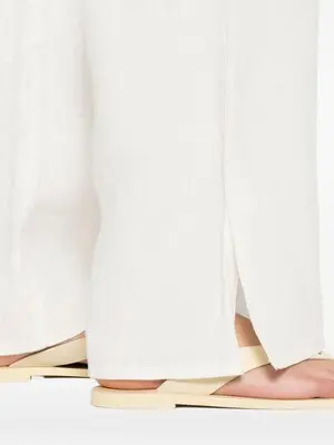 FORTE_FORTE Linen Trousers - White