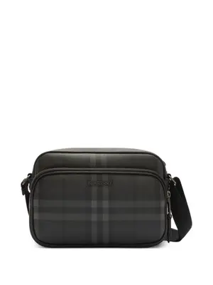 Burberry Check Crossbody Bag - Grey