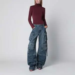ROTATE BY BIRGER CHRISTENSEN Burgundy Scarf-detail Top