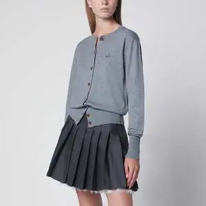 VIVIENNE WESTWOOD Bea Cotton And Cashmere Cardigan In Dark - Grey