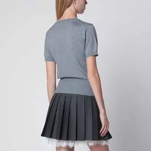 VIVIENNE WESTWOOD Bea Cotton-cashmere T-shirt - Grey