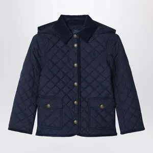 Polo Ralph Lauren Navy Quilted Barn Jacket - Blue