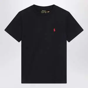 Polo Ralph Lauren Polo Ralph Lauren Cotton T-Shirt With Embroidered Logo Black