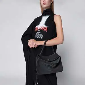 Balenciaga Rodeo Small Bag In Calf Leather - Grey