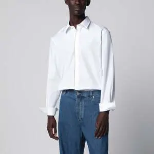 Burberry Classic-fit Cotton Poplin Shirt With Check Trim