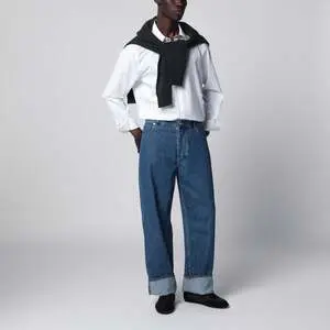 Burberry Classic-fit Cotton Poplin Shirt With Check Trim