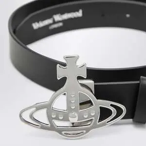 VIVIENNE WESTWOOD Leather Belt With Orb Buckle