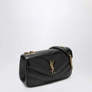 Saint Laurent Loulou Leather Crossbody Bag With Chain Strap