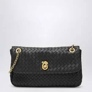 Bottega Veneta Madison Intrecciato Lambskin Shoulder Bag - Brown