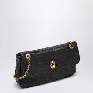 Bottega Veneta Madison Intrecciato Lambskin Shoulder Bag - Brown