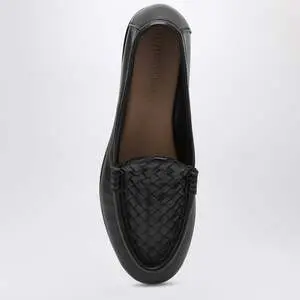 Bottega Veneta Silenzio Intrecciato Loafers - Black