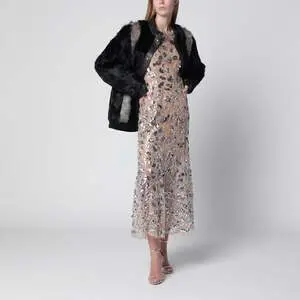 Valentino Garavani Shearling And Leather Jacket
