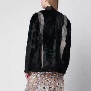 Valentino Garavani Shearling And Leather Jacket