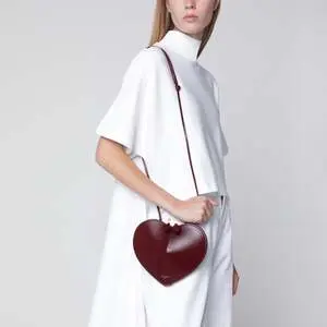 Alaïa Le Coeur Bordeaux Leather Bag