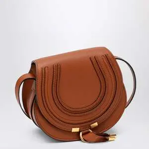 Chloé Marcie Small Leather Saddle Bag - Brown