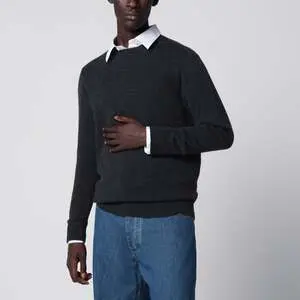 DRUMOHR Dark Cashmere Crew-neck Sweater - Grey