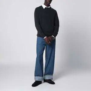 DRUMOHR Dark Cashmere Crew-neck Sweater