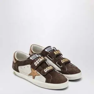 GOLDEN GOOSE Old School Sneakers In Sand/ Suede