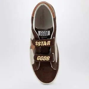 GOLDEN GOOSE Old School Sneakers In Sand/ Suede