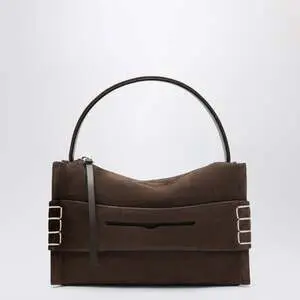 JW Anderson Small Loafer Suede Leather Bag - Brown