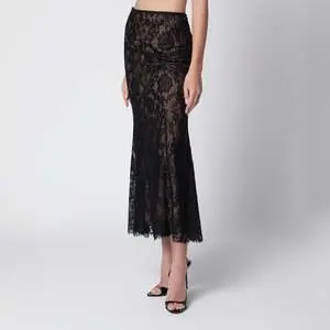 SELF-PORTRAIT Lace Midi Skirt