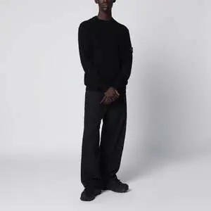 Stone Island Wool Crewneck Sweater - Black