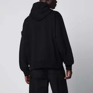 Stone Island Organic Cotton Hooded Zip Sweatshirt