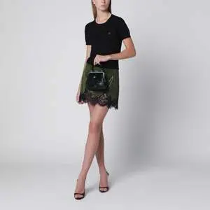 VIVIENNE WESTWOOD Bea Knitted Cotton And Cashmere T-shirt - Black