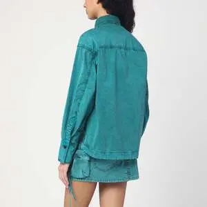Attico Cotton Shirt With Embroidered Logo