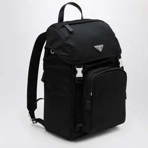 Prada Re-nylon Backpack With Snap Fastener