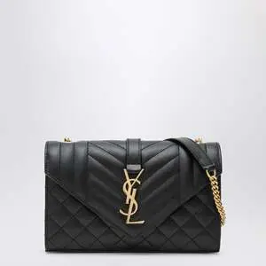 Saint Laurent Small Envelope Flap Bag In Quilted Leather