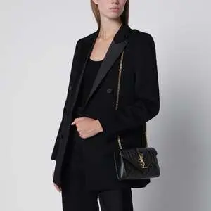 Saint Laurent Small Envelope Flap Bag In Quilted Leather