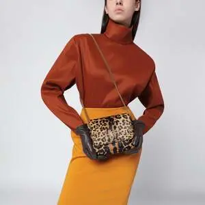 Saint Laurent Leopard-print Pony-effect Leather Kate Bag