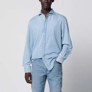 Brunello Cucinelli Easy Fit Shirt In Denim