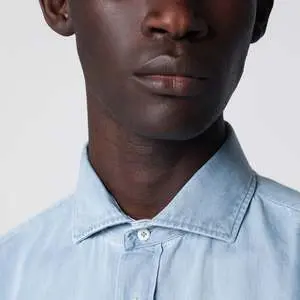 Brunello Cucinelli Easy Fit Shirt In Denim