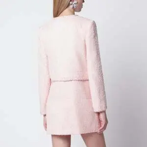 SELF-PORTRAIT Bouclé Jacket With Braided Trims
