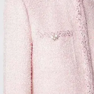 SELF-PORTRAIT Bouclé Jacket With Braided Trims