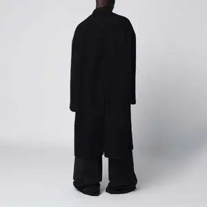 Rick Owens Long Single-breasted Virgin Wool Coat
