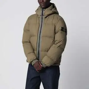 Stone Island Ripstop Nylon Zip-up Down Jacket