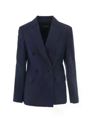 Max Mara Double-breasted Virgin-wool Blazer