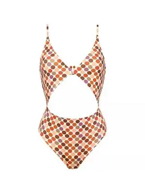 ERES Polka Dot One-piece Swimsuit - Multicolour