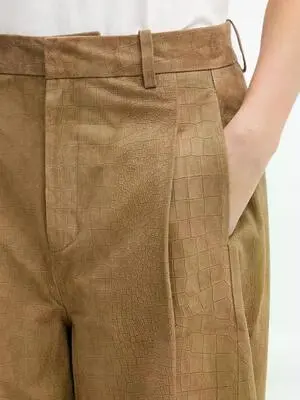GESTUZ Suede Palazzo Trousers