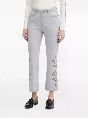 HOSS INTROPIA Bonnie Floral-embroidered Jeans