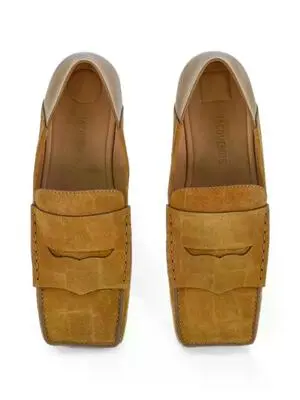 Jacquemus Croc-effect Panelled Loafers