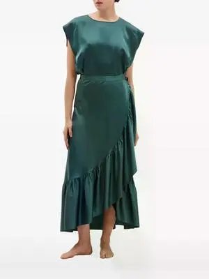 ERES Inversion Silk Cap-sleeve Blouse